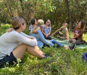 Nature connection and wellbeing walk in the Wolli Creek Regional Park ...